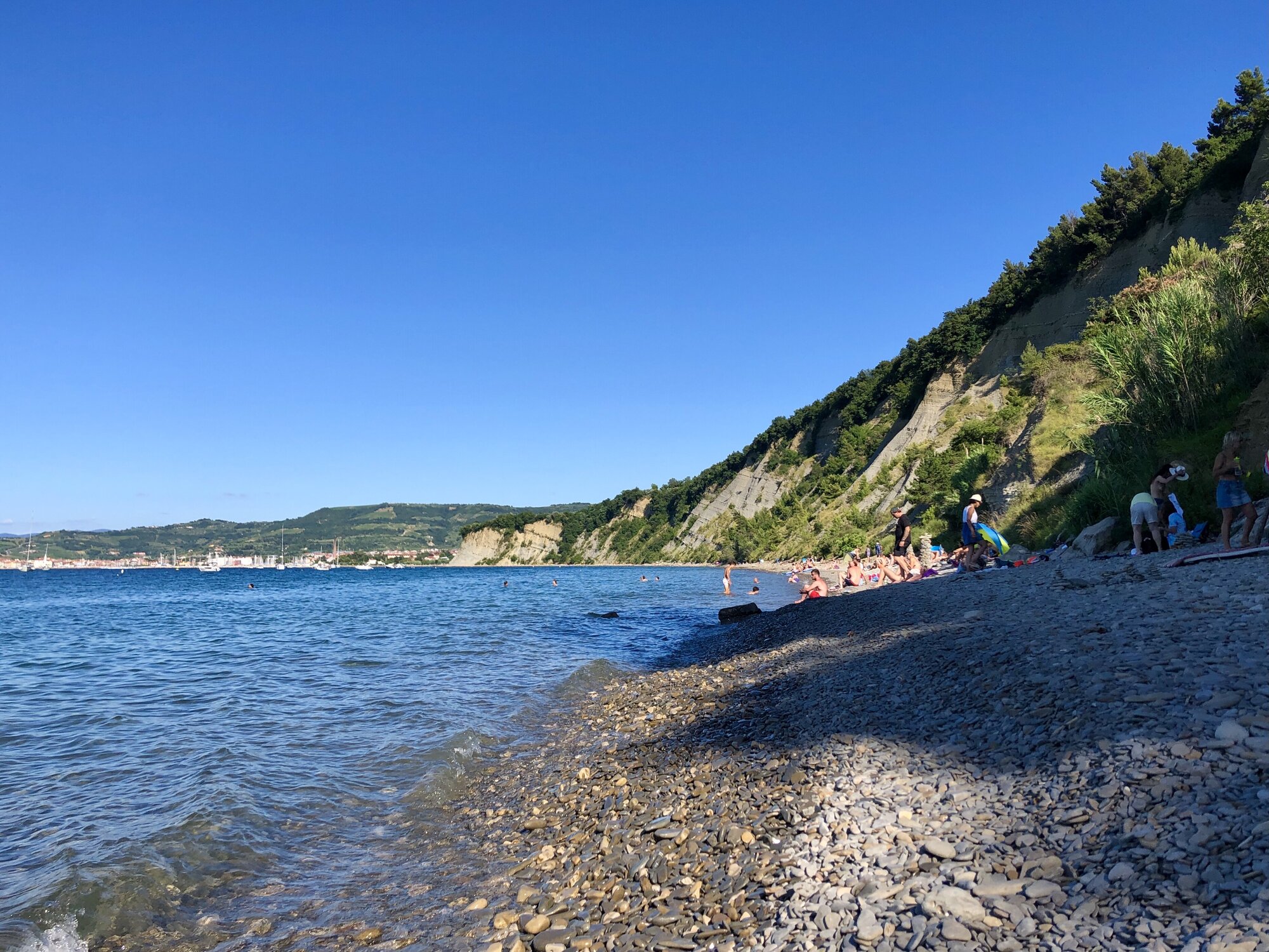 Beaches on the Adriatic coast of Slovenia