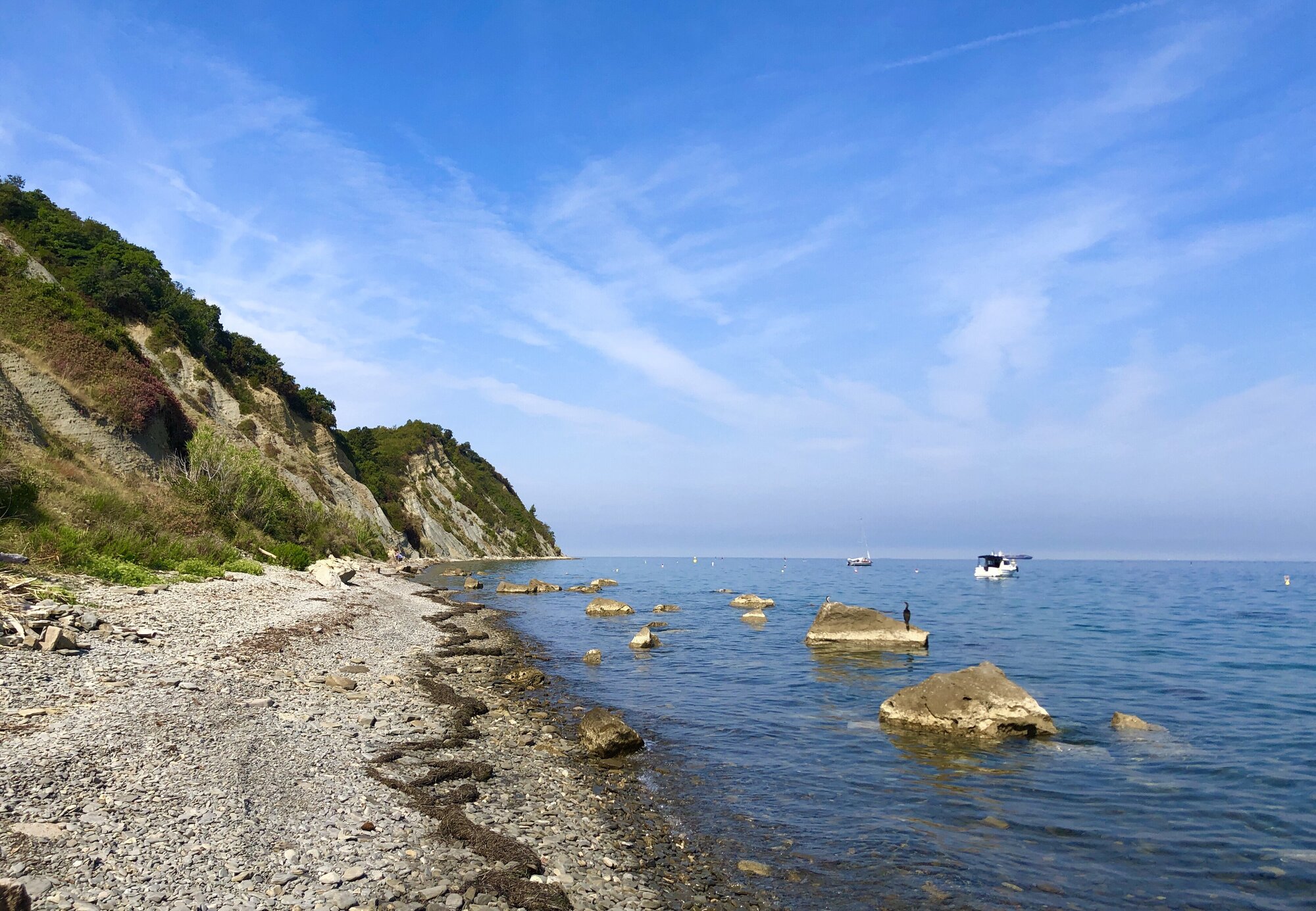 Beaches on the Adriatic coast of Slovenia