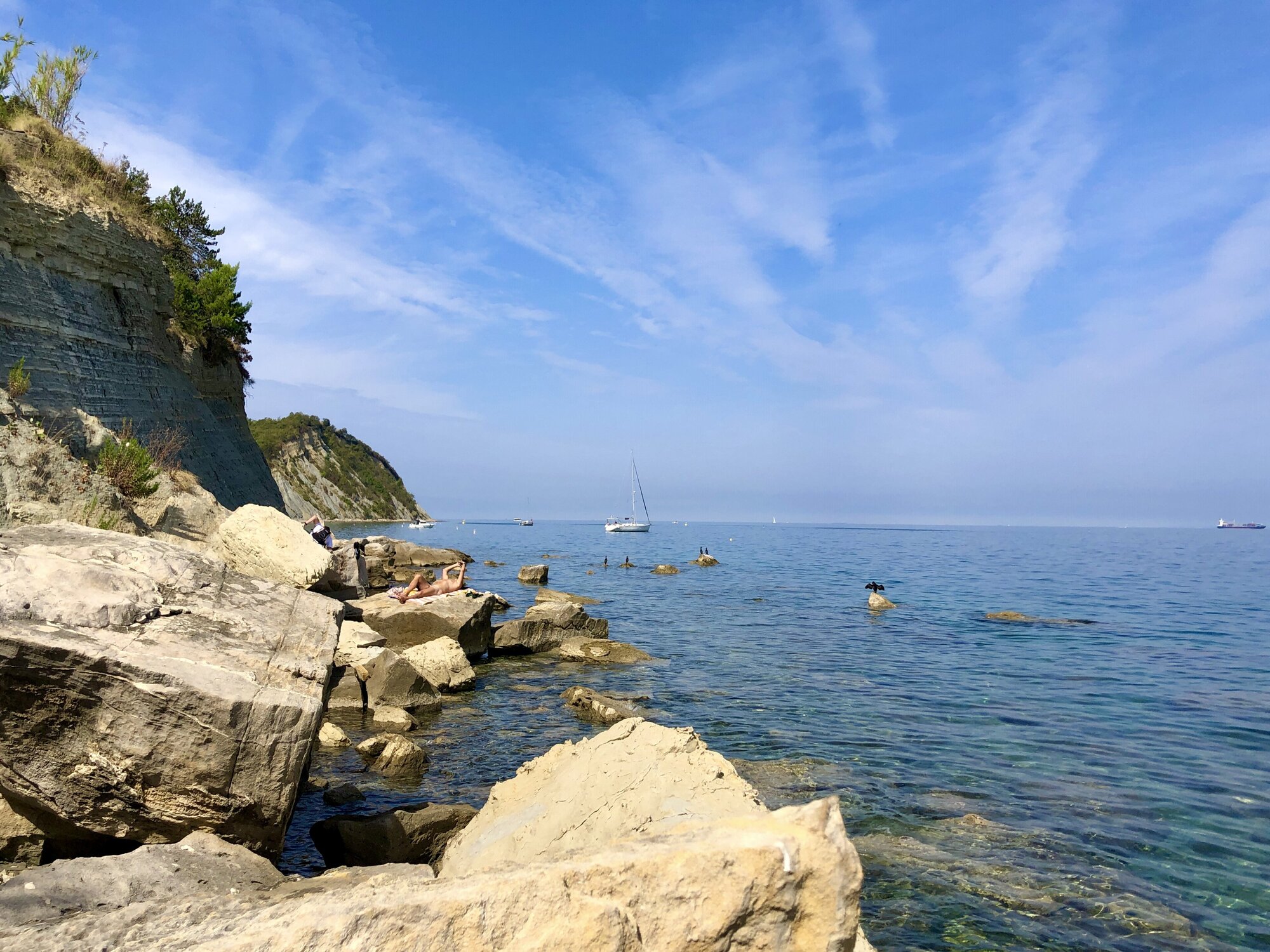 Beaches on the Adriatic coast of Slovenia