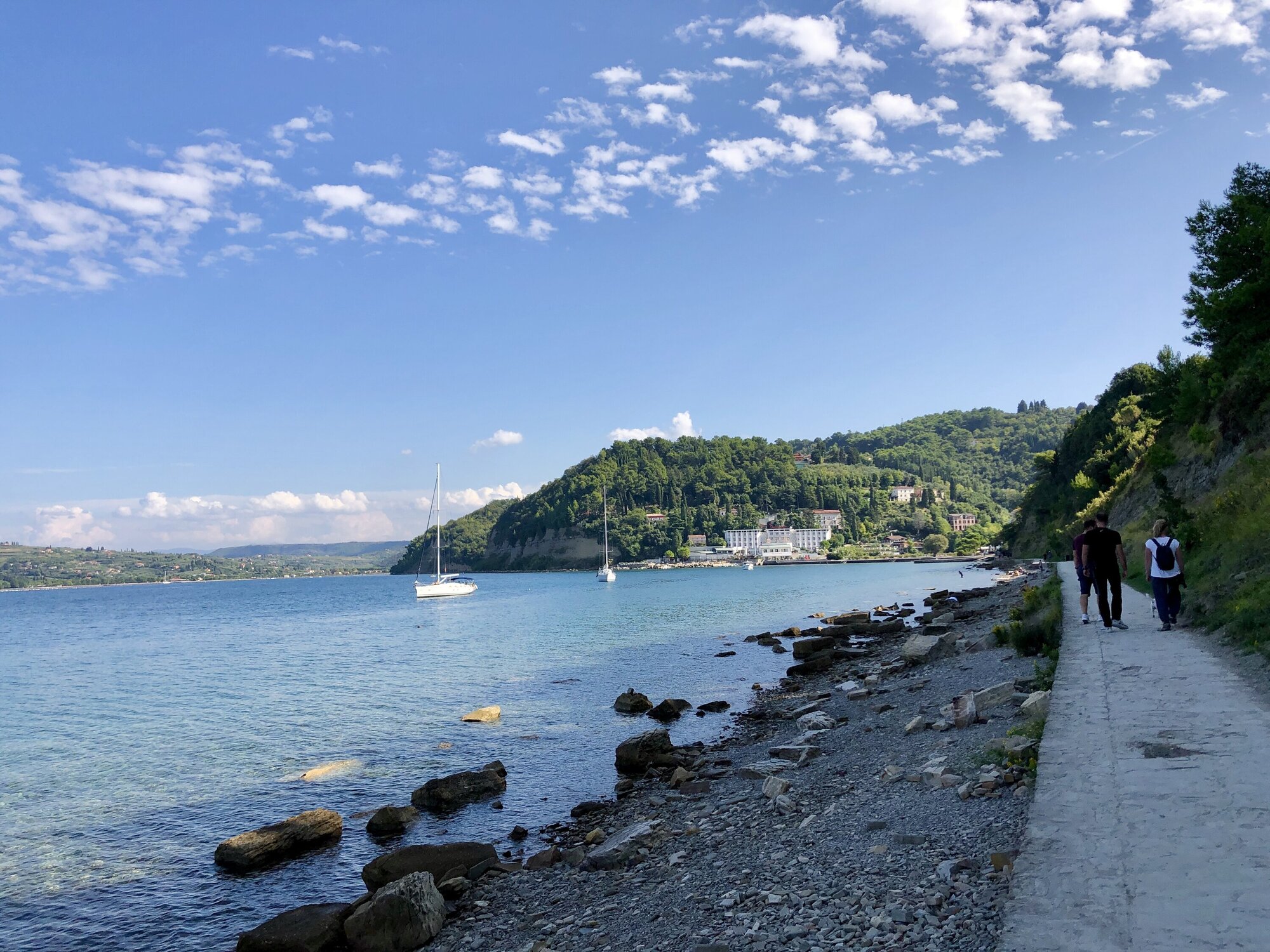 Beaches on the Adriatic coast of Slovenia